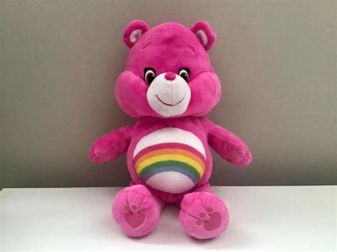 Care Bears Cheer Bear Pink With Rainbow Belly Size 14 Tall 2015 Etsy