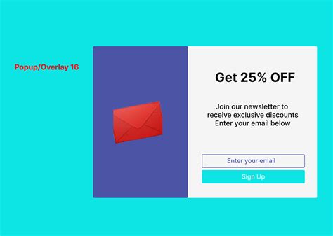Pop Up Overlay Figma
