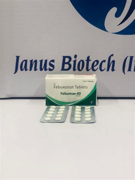 40 Mg Febumax Febuxostat Tablets At ₹ 55box Febuxostat Tablets In
