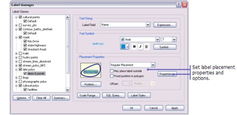 Using The Label Manager—arcmap Documentation