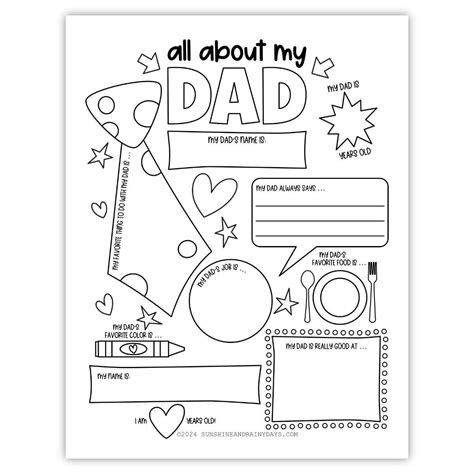 Dad Coloring Page Pages Pdf Dad For Coloring Dad Face Coloring Pages