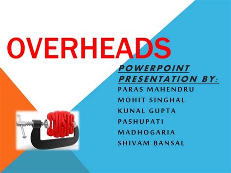 Chapter 05 Overhead Costs Pptx