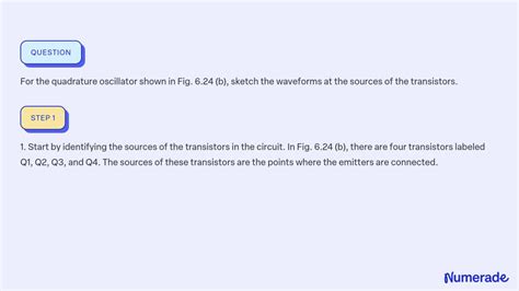 ⏩solvedfor The Quadrature Oscillator Shown In Fig 624 B Sketch