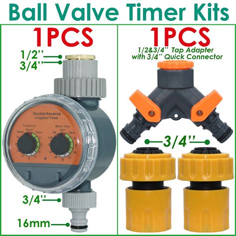 Garden Ball Valve Water Timer Double Dial Automati Grandado