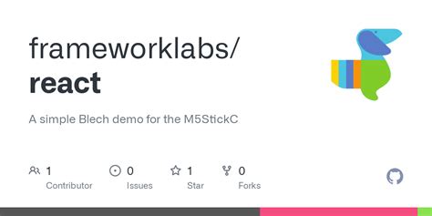 GitHub Frameworklabs React A Simple Blech Demo For The M StickC