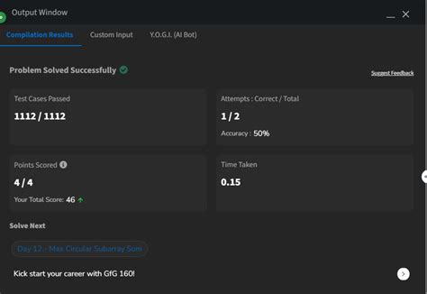 Dsa Gfg160 Problemsolving Dynamicprogramming Geek Trisha Rawat