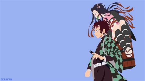Demon Slayer Kimetsu No Yaiba Nezuko And Tanjirou Wallpaper