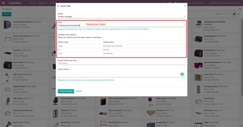 Custom Odoo Search Filter For Easy Navigation