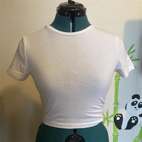 Cute White Crop Top Good For A Basic To Depop