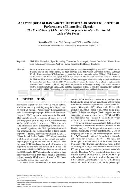 Pdf An Investigation Of How Wavelet Transform Can Affect The