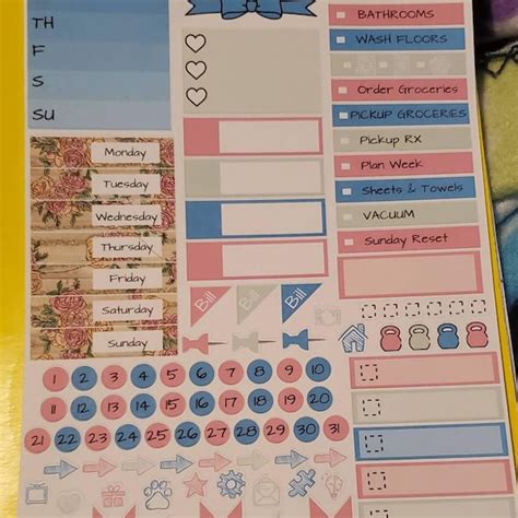 Habit 2 Checkoff Stickers Color Coding Stickers Functional Stickers
