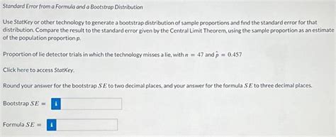 solved standard error from a formula and a bootstrap