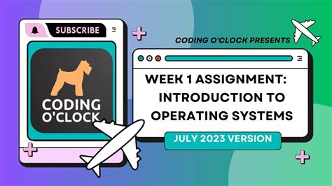 Nptel Week 1 Assignment Introduction To Operating Systems July 2023 Youtube