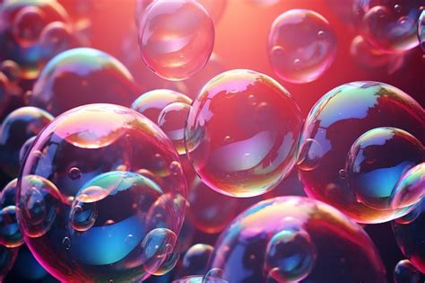 Premium Ai Image Bubble Prism Bubbles
