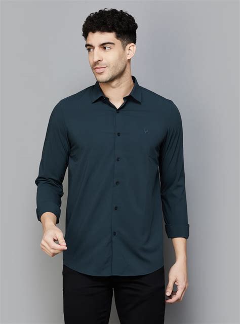 Buy Allen Solly Solid Slim Fit Shirt From Allen Solly At Just Inr 28490