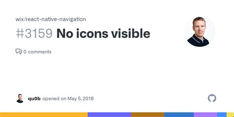 No Icons Visible · Issue 3159 · Wixreact Native Navigation · Github