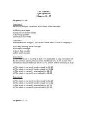 CSC Volume 2 Ch 13 27 Quiz Questions 2 Doc CSC Volume 2 Quiz Questions Chapters 13 27 Chapters