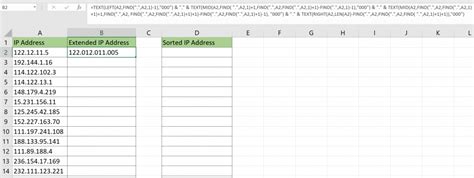 How To Sort Ip Address From Low To High In Excel