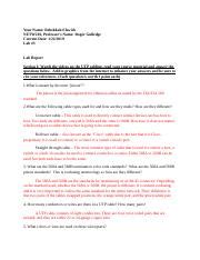 NETW W Lab Report Template Docx Your Name Rebekkah Elswick NETW Professor S Name