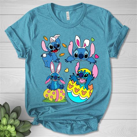 Disney Stitch Easter Shirt Disney Stitch Easter Bunny Shirt Easter