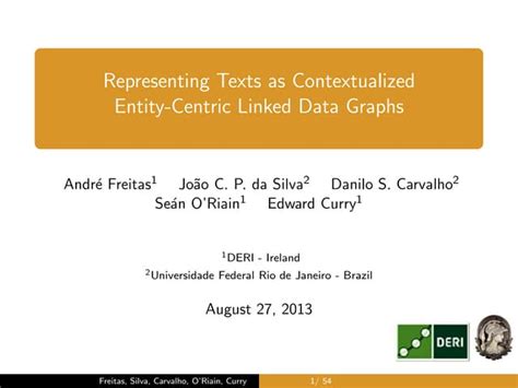 Representing Texts As Contextualized Entity Centric Linked Data Graphs