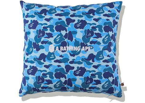 Bape Abc Camo A Bathing Ape Square Cushion Blue Fw22 Us