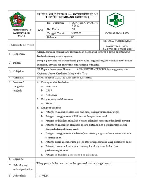 Sop Puskesmas Pdf