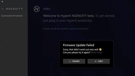 Hyperx Ngenuity Firmware Update Failed R Hyperx