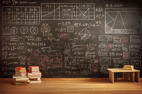 Math And Science Formulas On A Blackboard Premium Ai Generated Image