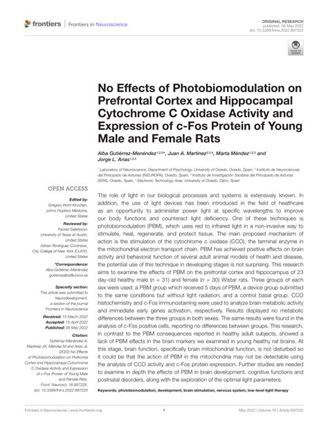 pdf no effects of photobiomodulation on prefrontal cortex and