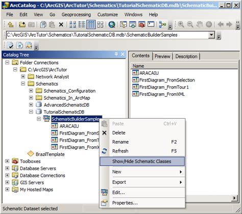 Specifying The Schematic Diagram Template Spatial Reference—arcmap Documentation