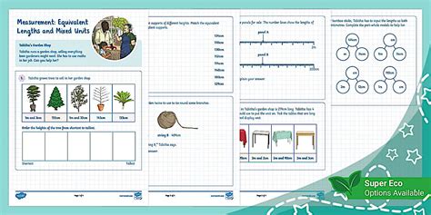 Measurement Equivalent Lengths And Mixed Units Twinkl