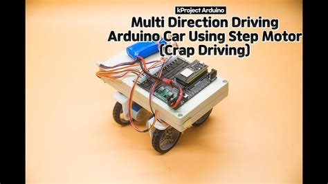 크랩 드라이빙 자동차 Multi Direction Driving Arduino Car Using Step Motorcrap