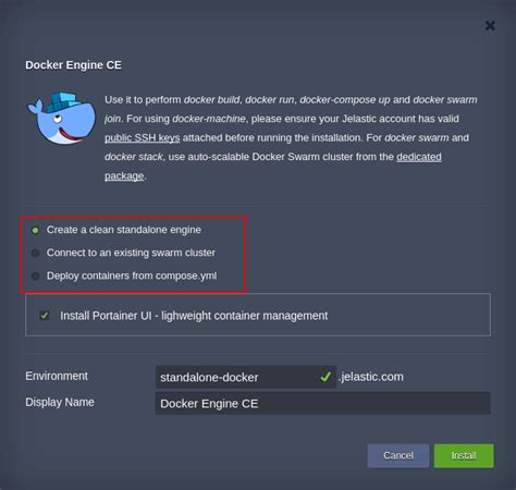 Connecting To Docker Engine And Its Management Within Jelastic Paas