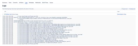 Viewing A Build Log Bamboo Data Center And Server 9 3 Atlassian Documentation