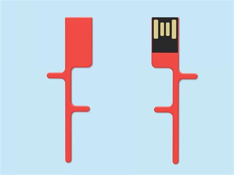 This Odd USB Stick Concept Fits In Between A Laptop Screen And Keys So You Never Lose It Yanko
