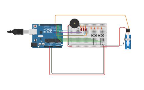 Circuit Design Circuito Servomotor Tinkercad