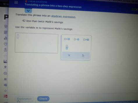 Answered Translate This Phrase Into An Algebraic… Bartleby