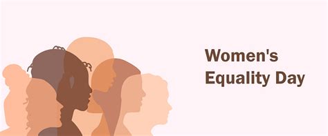 여성 평등의 날 다른 여성의 실루엣 배너 엽서 포스터에 대 한 템플릿입니다 평면 스타일의 벡터 그림입니다 8월에 대한 스톡 벡터 아트 및 기타 이미지 Istock