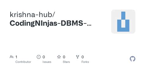 Github Krishna Hubcodingninjas Dbms Guided Path Answers