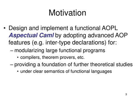 Ppt Aspectual Caml An Aspect Oriented Functional Language Powerpoint