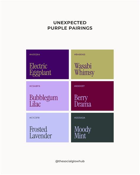 Unexpected Purple Pairings Color Design Inspiration Color Palette