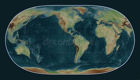 World Wiki Map 90 Pm Natural Earth Ii Stock Illustration