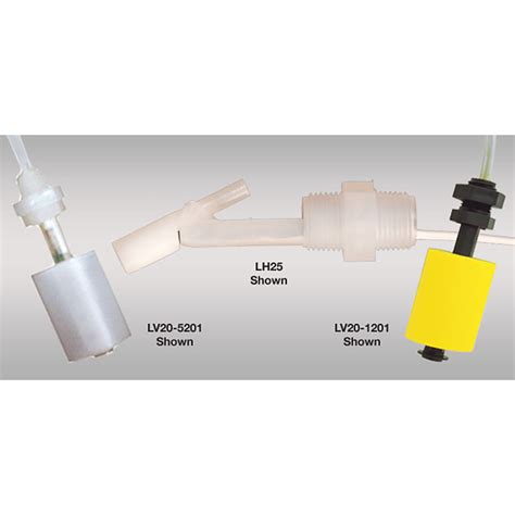 Flowline LV Switch Tek LV Mini Vert Float Switch PP R SPST VA M Cable