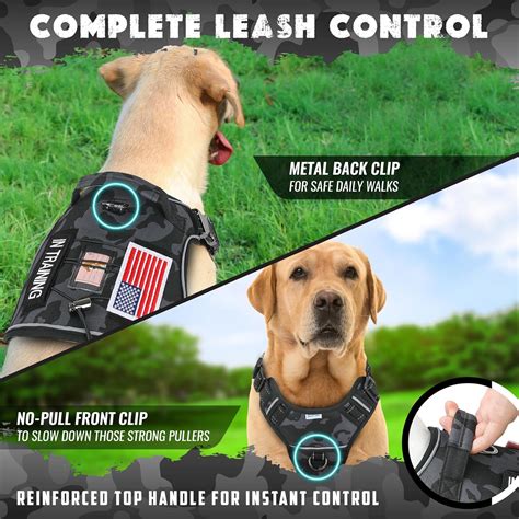 Locust Tree Arnés Táctico Para Perros Medianos Diseño Camuflado