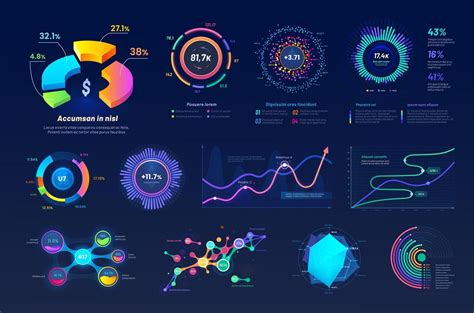 UI Interface Graphs Charts Infographic Elements 42056338 Vector Art