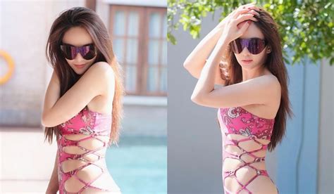 เป้ย ปานวาด ใส่ชุดว่ายน้ำเซ็กซี่แรง บอกโชว์ภาพเต็มไม่ได้ เดี๋ยวสามี