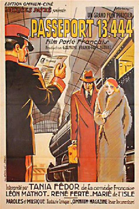 Passeport 13444 Original 1931 French Half Grande Movie Poster