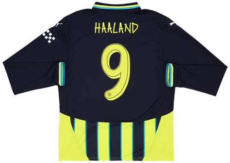 2024 25 Manchester City Away Ls Shirt Haaland 9