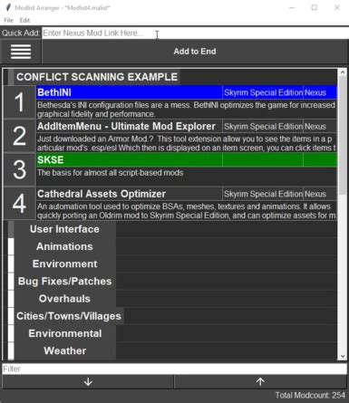 Modlist Arranger A Simple Mod Cataloger At Skyrim Special Edition Nexus Mods And Community